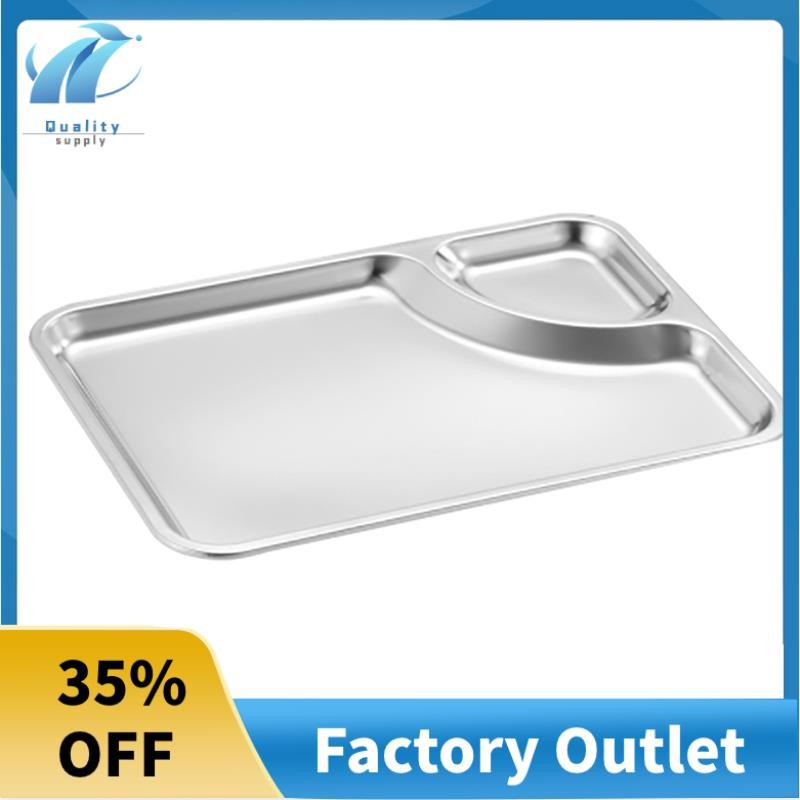 Stainless Steel Plate Rectangular Tray Practical Flat-Bottom Tray ...