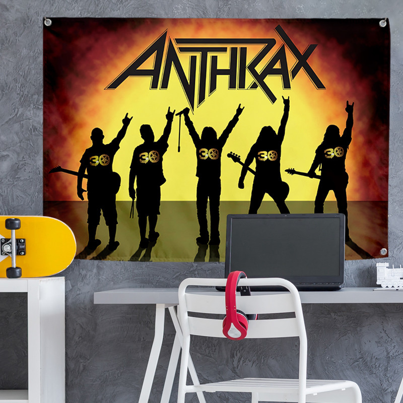 Anthrax Anthrax Metal Rock Music Festival Hand-Rocking Flag Bar ...