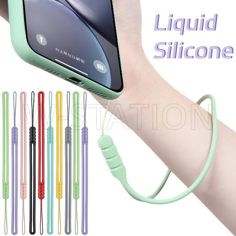 Candy Color Mobile Phone Rubber Strap / Soft Silicone Hand Wrist ...