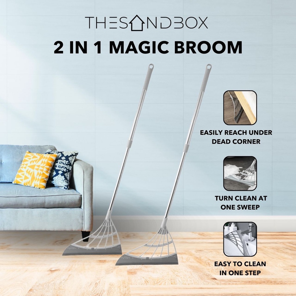 Magic Broom Wiper Dry & Wet Floor [ Multipurpose Magic Penyapu ...