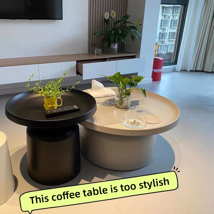 Nordic Martini Coffee Table Set Iron Round Modern Simple Creative Side ...