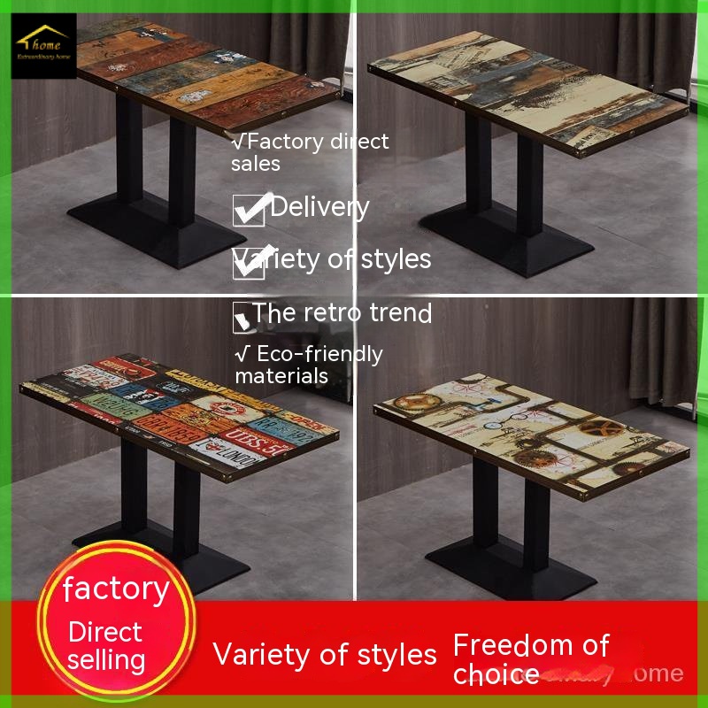 , 🍒Economical table, dining table, chair, restaurant, milk tea shop ...