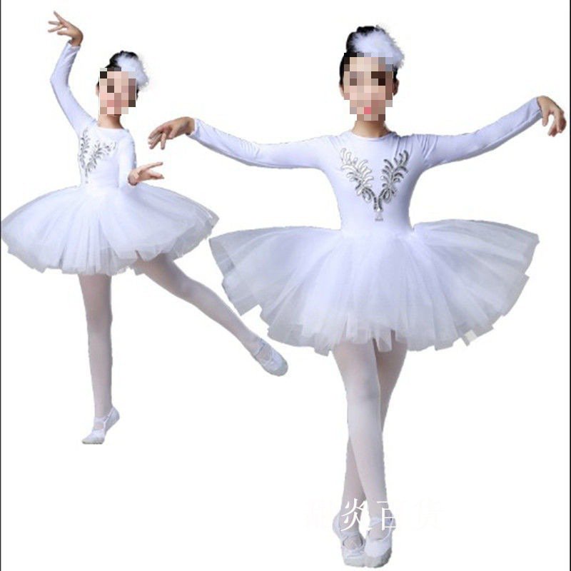 ️ZZGirls Performance Wear New Children's Long Sleeve Ballet Dance Dress ...