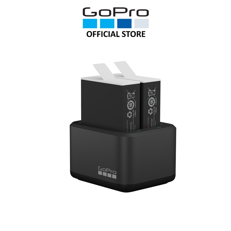 GoPro Dual Battery Charger + Enduro Batteries (HERO12 Black / HERO11 ...