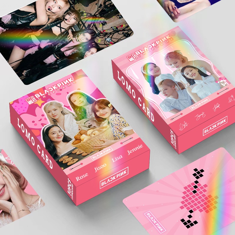 Blackpink THE GAME BPTG Laser Flash Lomo Card Photocard 30pcs/box ...