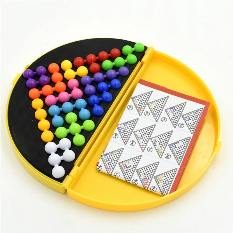 Pyramid Plate IQ Puzzles 180 Challenges Pearl Logical Mind Game Brain ...