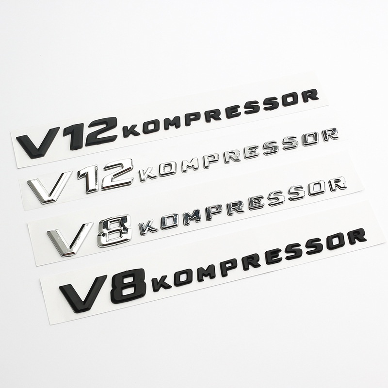 Suitable for Mercedes-Benz V12 BITURBO Car Logo V8 KOMPRESSOR ...