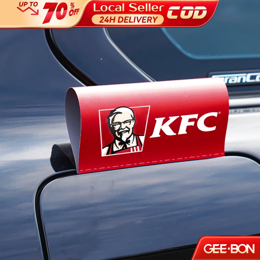 GEEBON KFC Water Mark Door Tag Sticker McDonald Washing Label McDo ...
