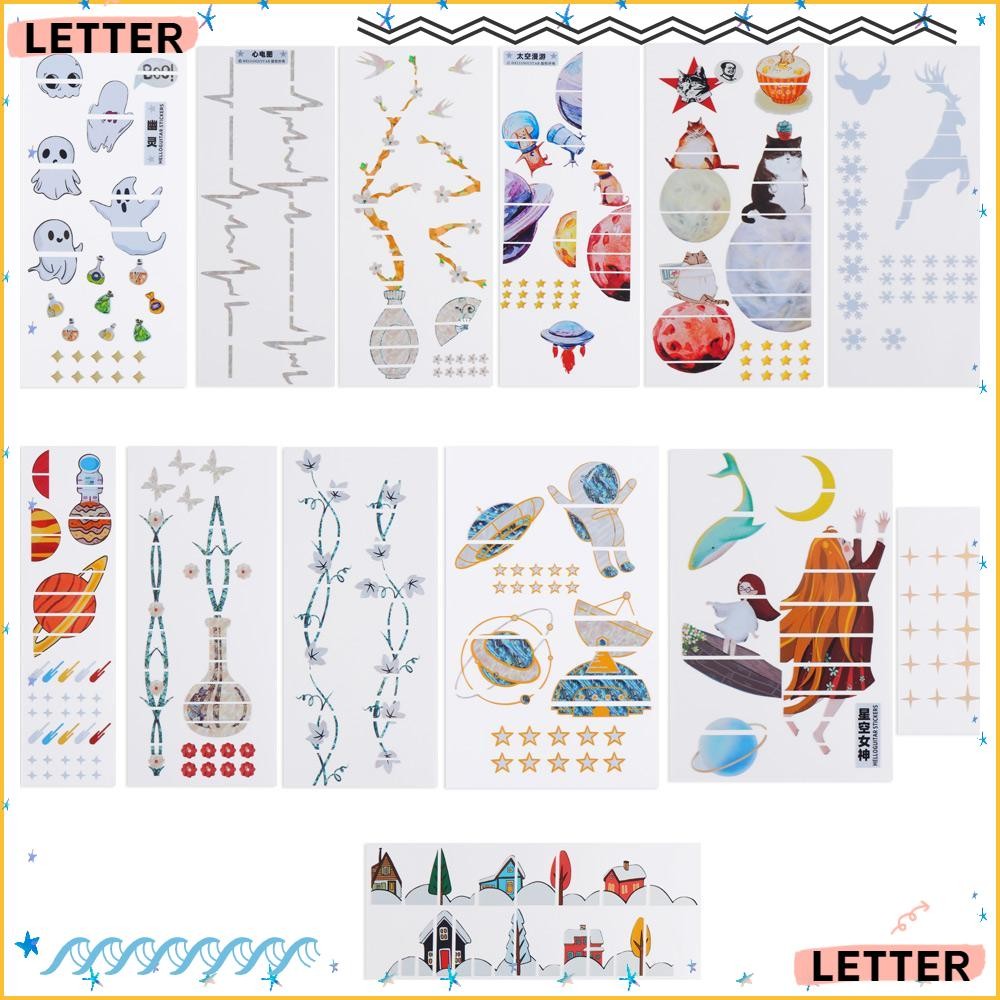 LETTER1 Fretboard Sticker Multi Styles Music Instrument Decorations ...