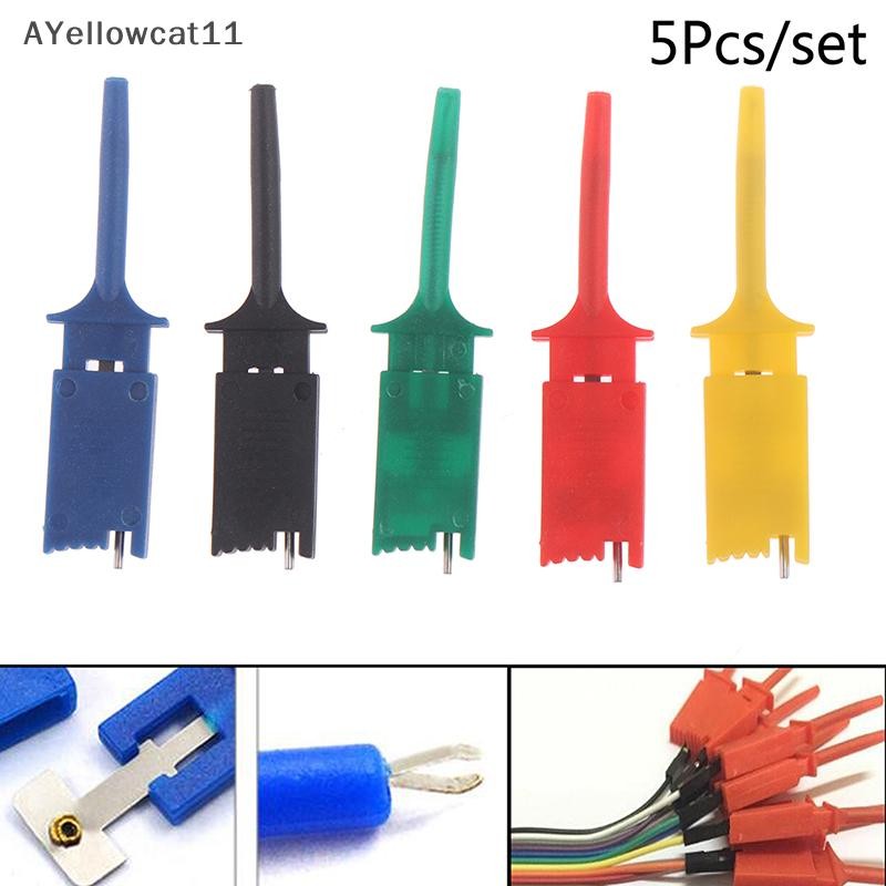 AA 5Pcs/set Meter Tester Leads Test Probe Hook For SMD IC Test Cilps ...