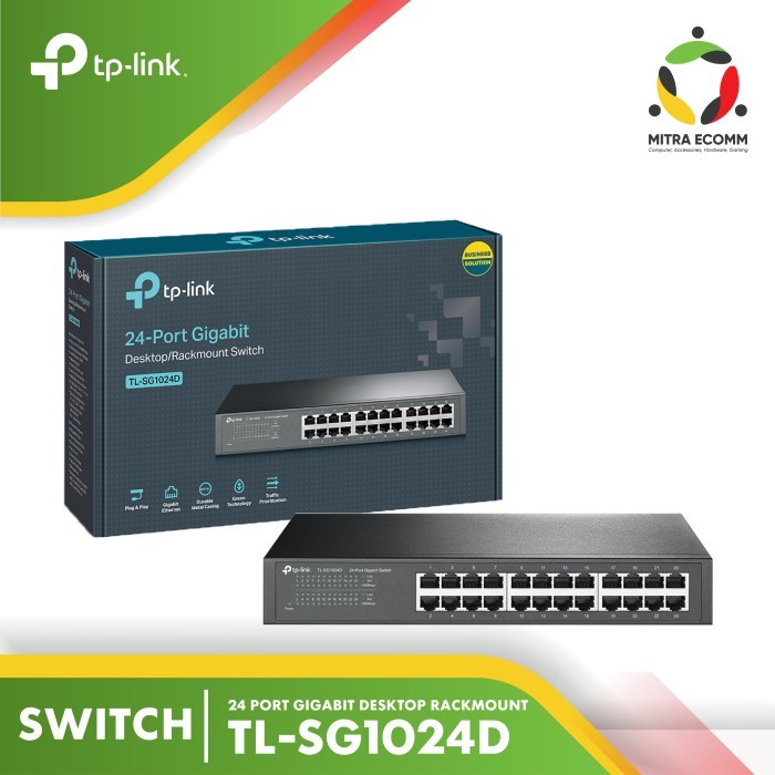 Tp-link TL-SG1024D 24 Port Gigabit Desktop/Rackmount Switch Hub ...