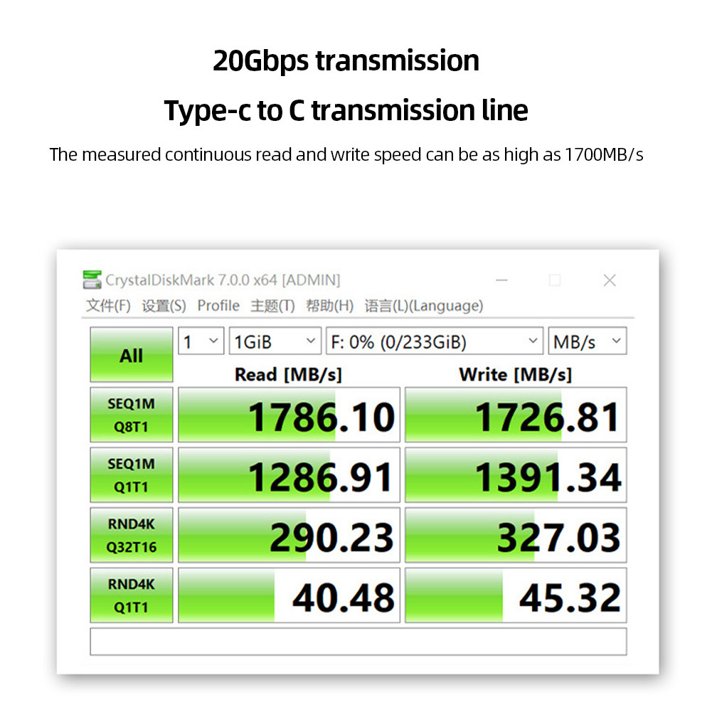 M.2 NVME SSD Clone USB3.2 Type C External Hard Disk Box Dual-Bay Gen2X ...