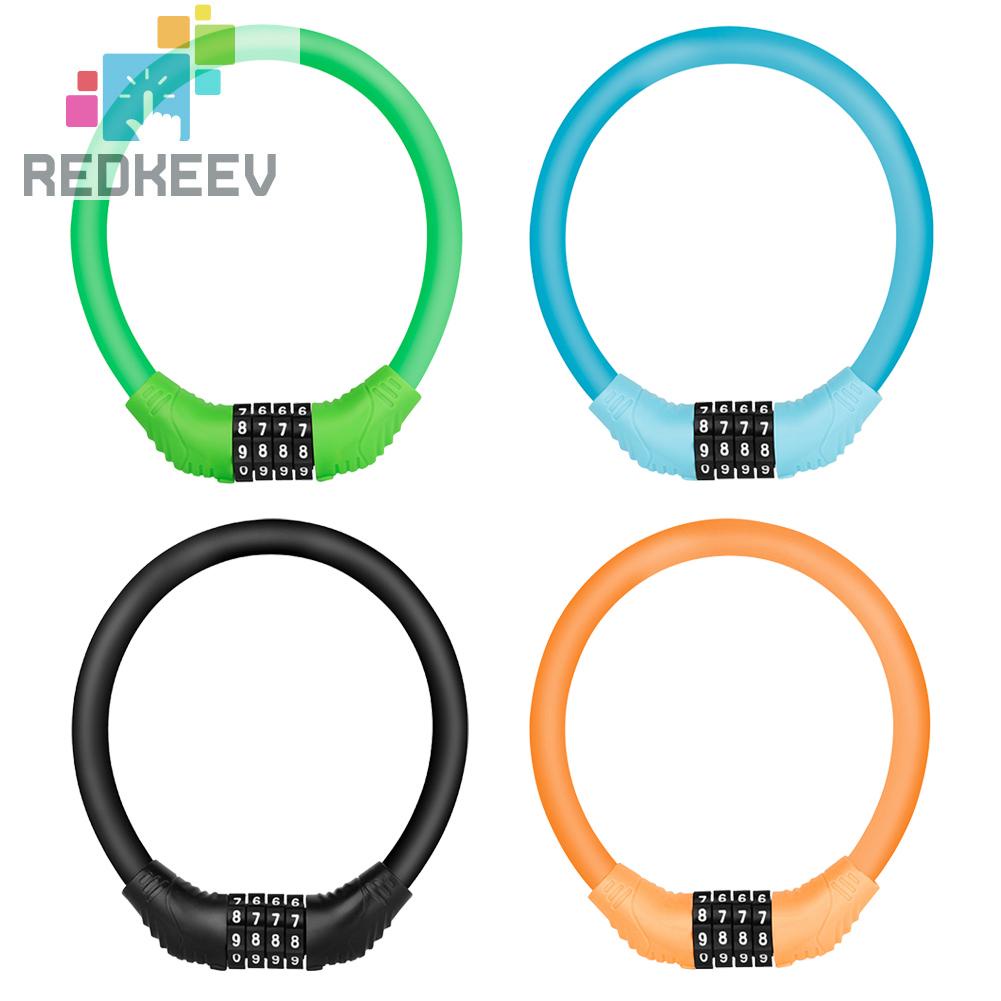 [Redkeev.sg] Bicycle Locks Anti-theft 4 Digit Password MTB Road Bike ...