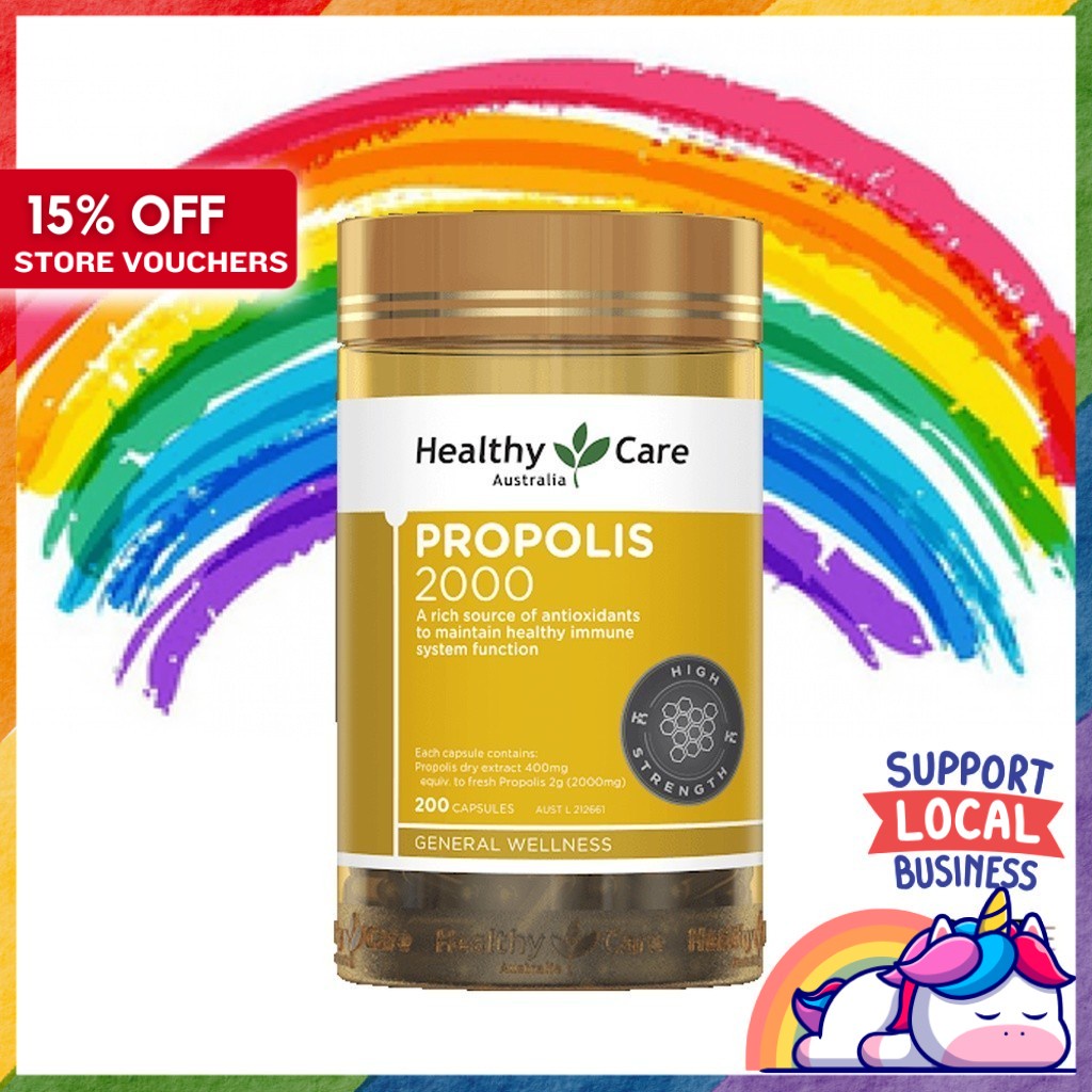 [Crazy Sale] Healthy Care Propolis 2000mg, 200 capsules | Shopee Singapore