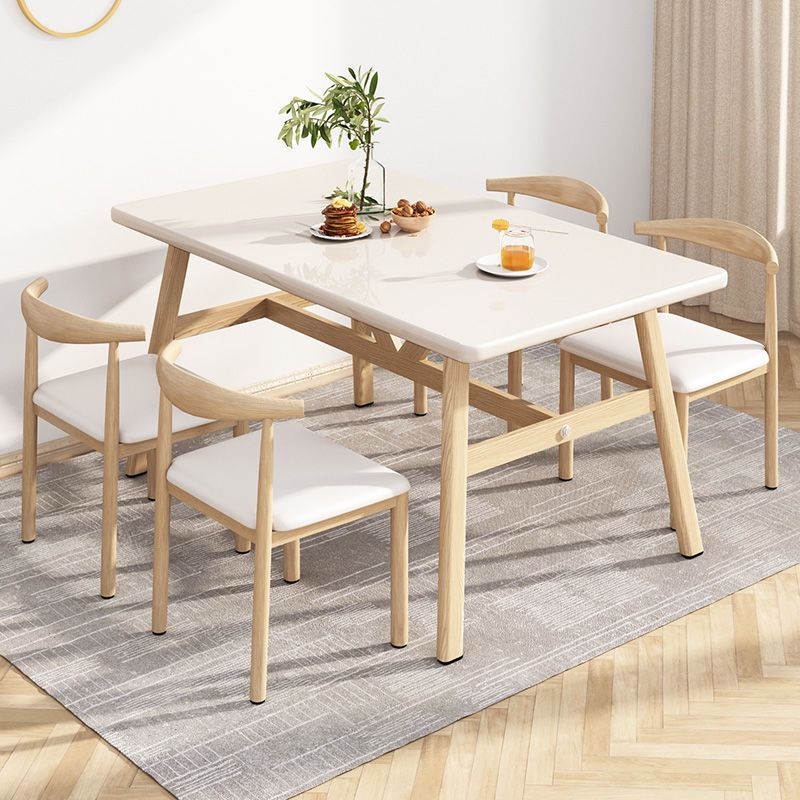 Dining table set family modern dining table set dining chair for 4 ...