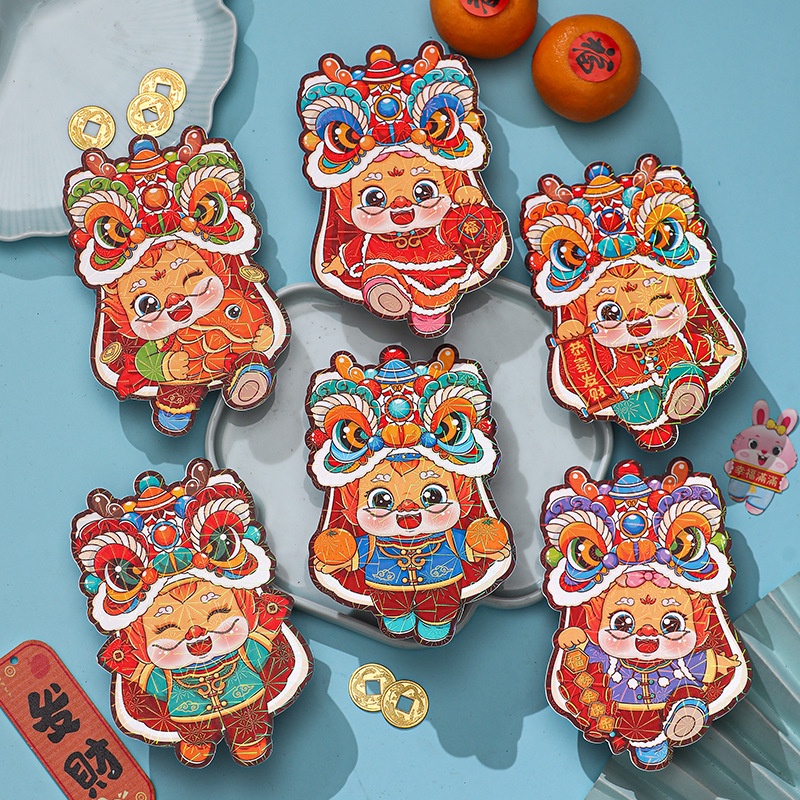 (6Pcs) CNY Spring Festival Angbao 2024 Year of The Dragon AngPao ...