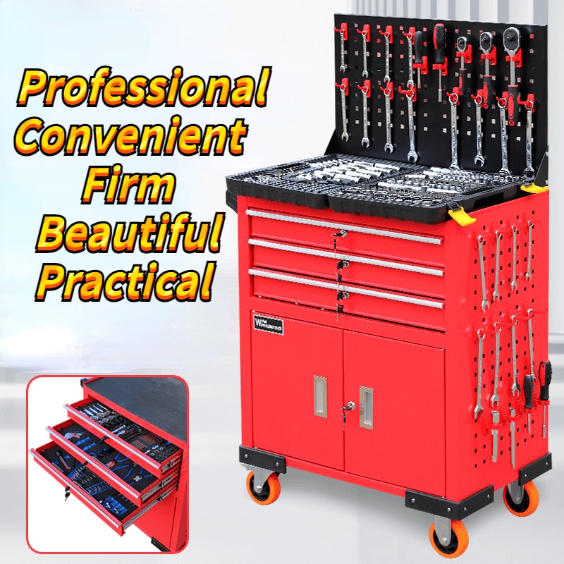 Car Maintenance Toolbox Workshop Tool Cabinet Storage Rack Hardware ...