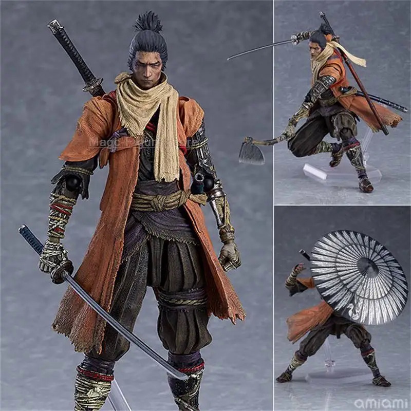Anime Figma 483-DX Game SEKIRO Figure Shadows Die Twice Action Figures ...