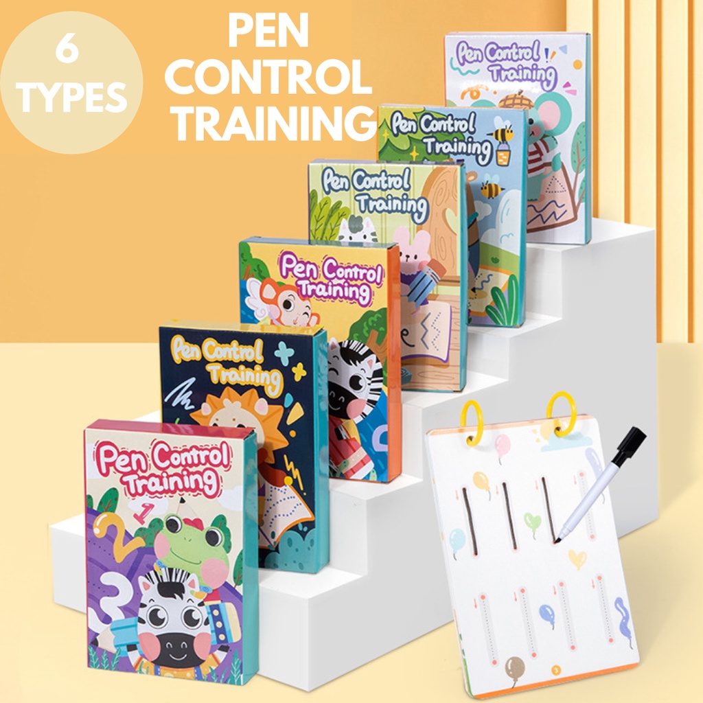 Pen Control Training Workbook Wipe Clean Children Books Prewriting ...