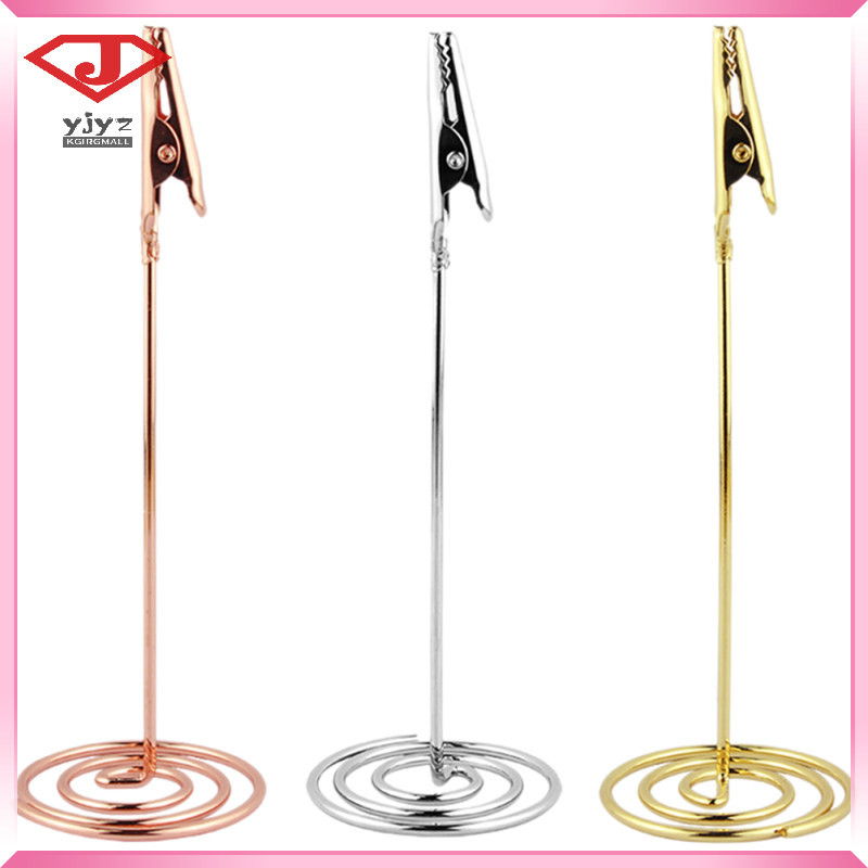 Table Number Holders Photo Clip Stand Cards Tabletop Easels for ...