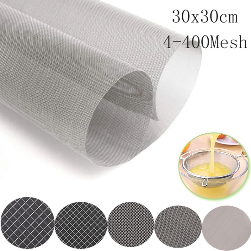 1pcs 304 Stainless steel filter screen 5/8/20/30/40-500 Mesh Woven Wire ...