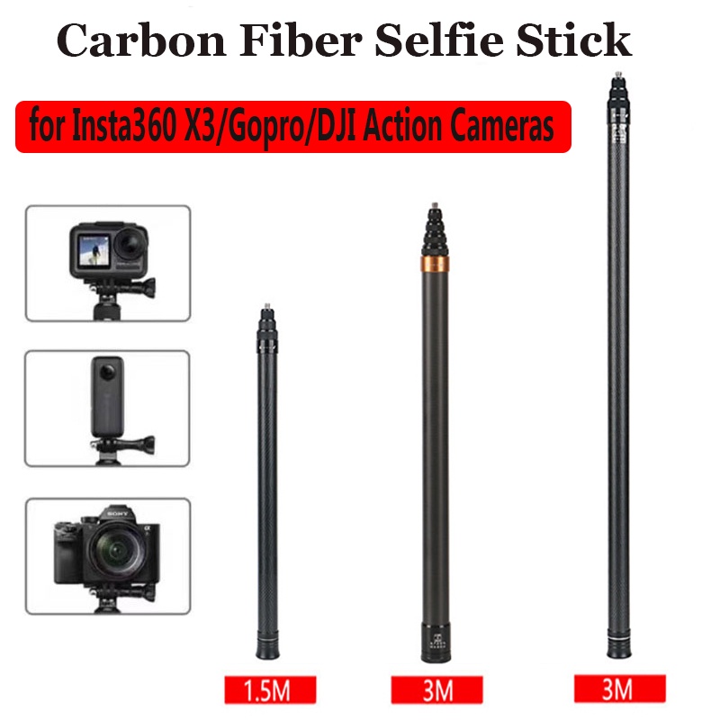 Invisible Selfie Stick For Insta360 X4 X3/oneX2/oners+ace pro/go3 for ...