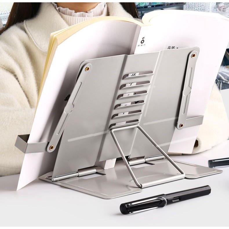 Black and White Metal Book Shelf Book Holder Reading Rack Book Easel ...