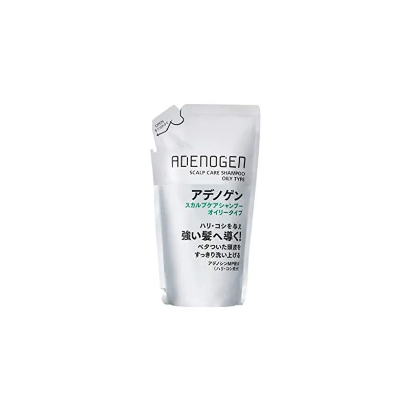 [Japan Products]Adenogen Scalp Care Shampoo (Oily Type) (Refill) 310mL ...