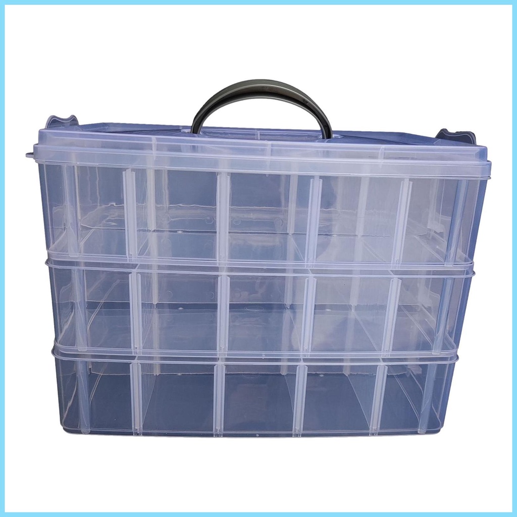 Stackable Toy Storage Bins For Kids Adjustable 30-Compartments Bins ...