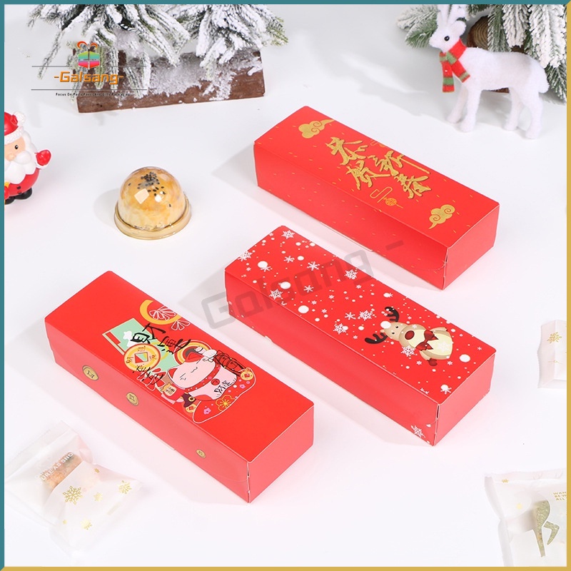 [20pcs/pack] Chinese New Year Red Clamshell Gift Box / 2025 Year Of The ...