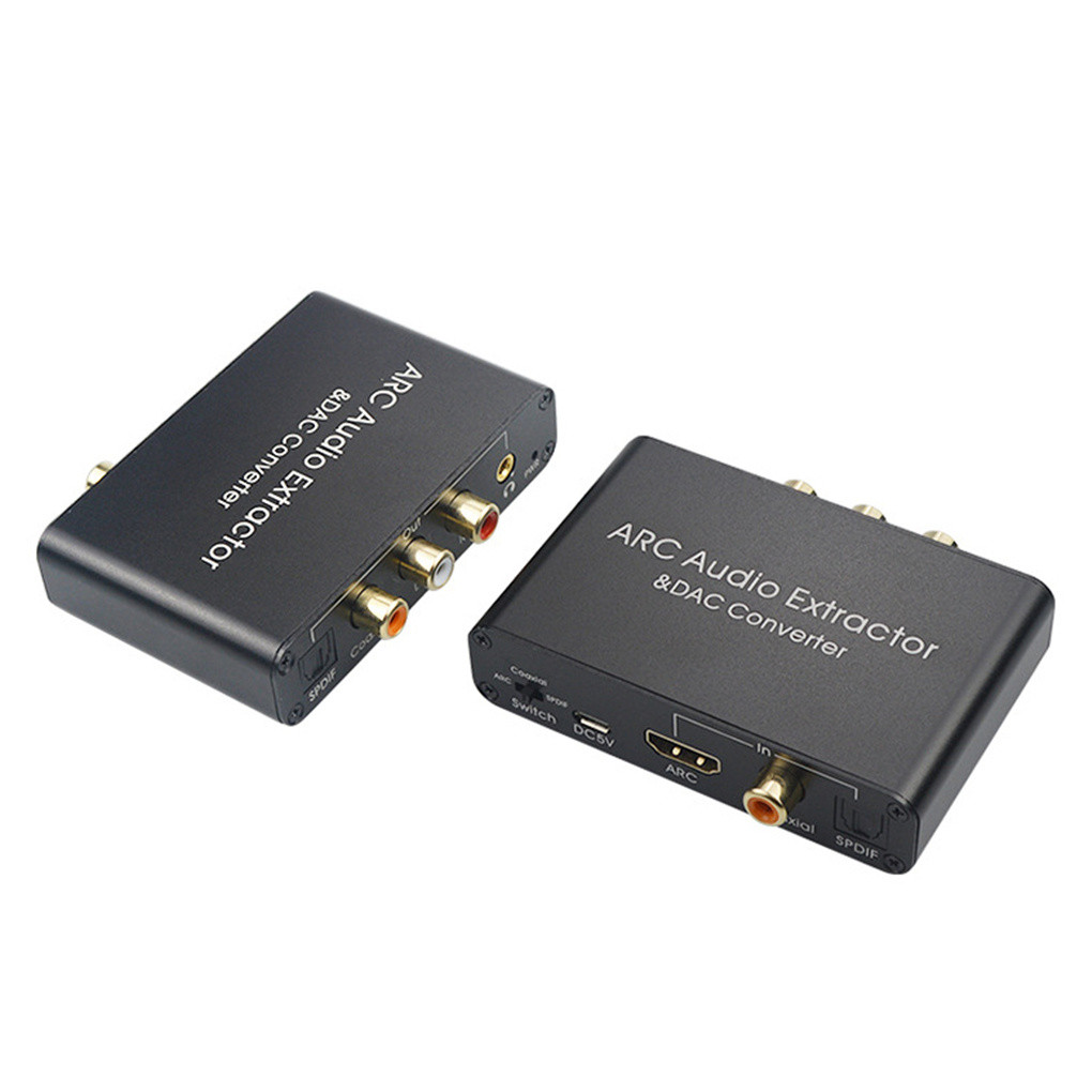 Audio Extractor Adapter 3.5mm Jack HDMI-compatible Digital Optical ...