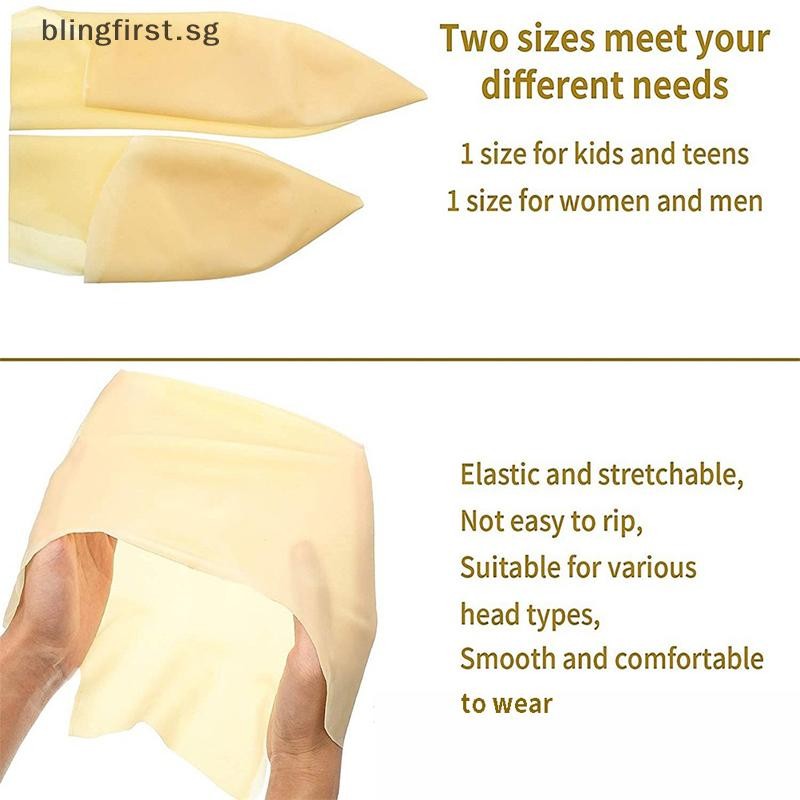 [Blingfirst] Funny latex Skin Fake Bald Head Unisex Fancy film Party ...