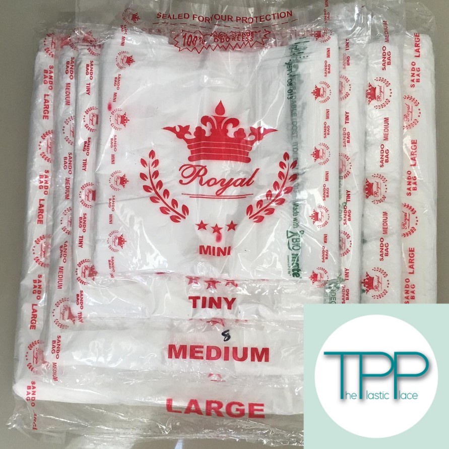 Plastic Sando Bags Biodegradable Royal Tamaraw (Approx. 90-100pcs/Pack ...