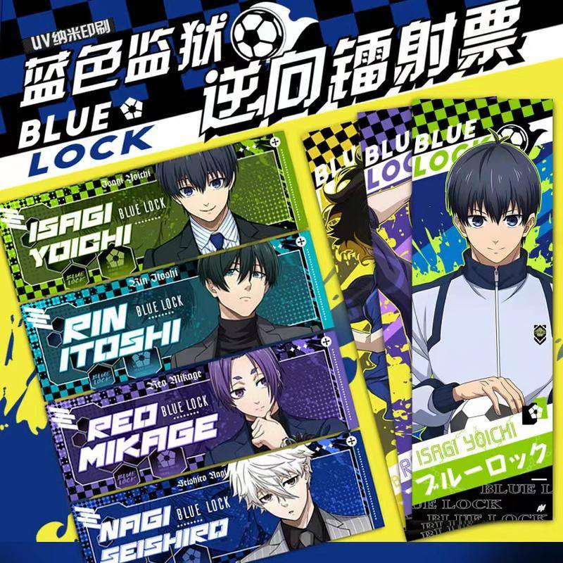 6 styles Japan Anime Blue Lock laser bookmark Bachira Meguru Isagi ...