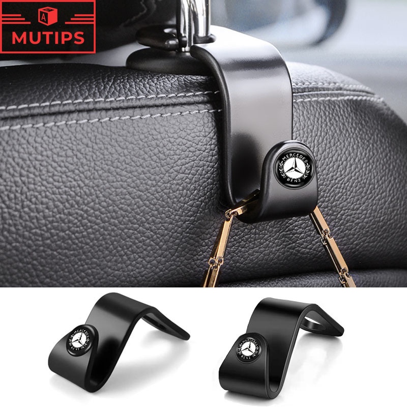 Mercedes Benz 1/2Pcs Car Back Seat Headrest Hook Hanger Storage Holder ...