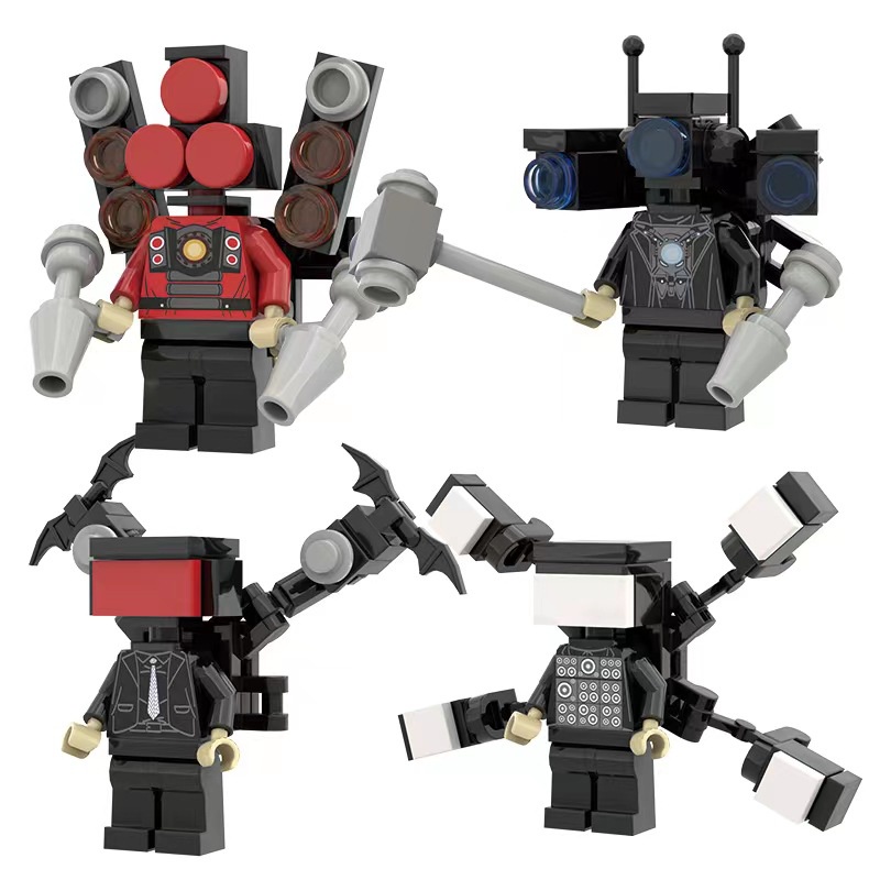 GOROCK Skibidi Toilet Titan Action figure Super TV Man Monitor Man ...