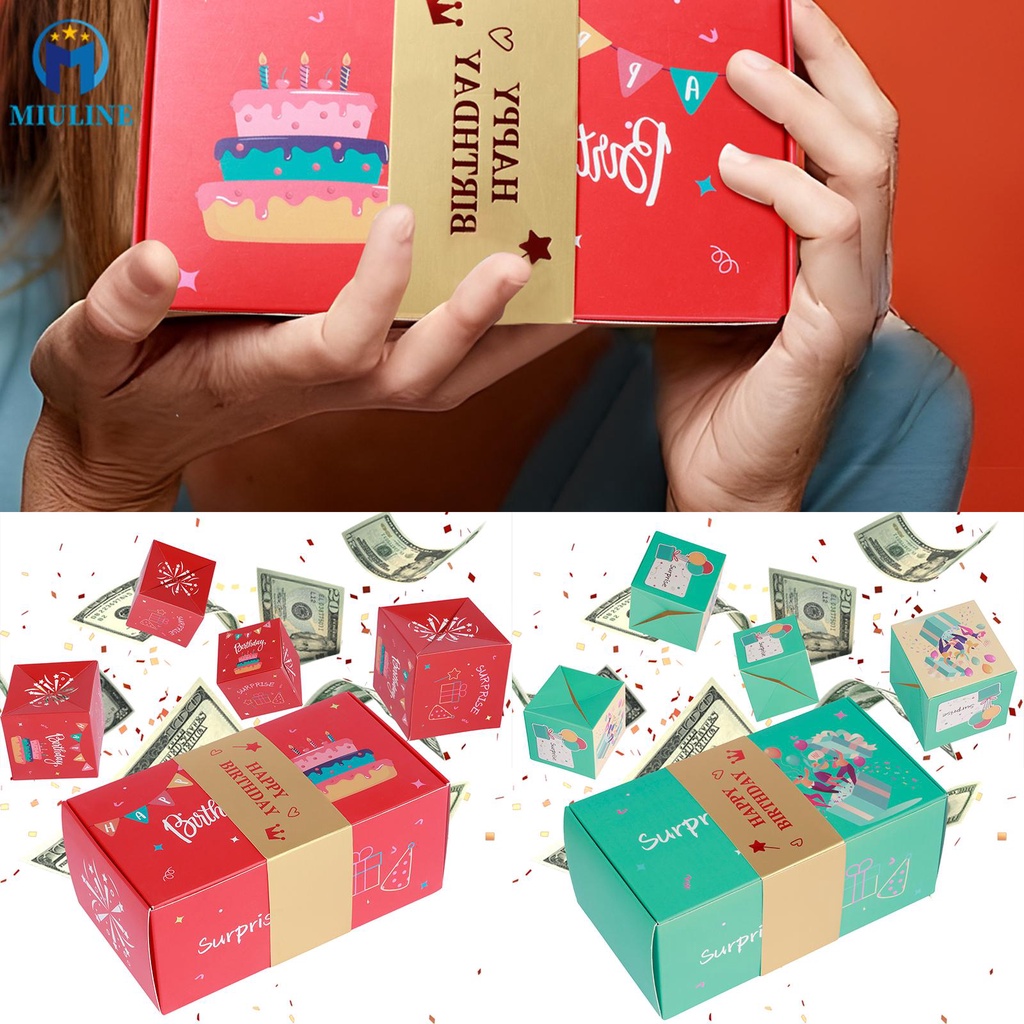 20Pcs Bouncing Gift Box Set DIY Pop Up Birthday Surprise Gift Box ...