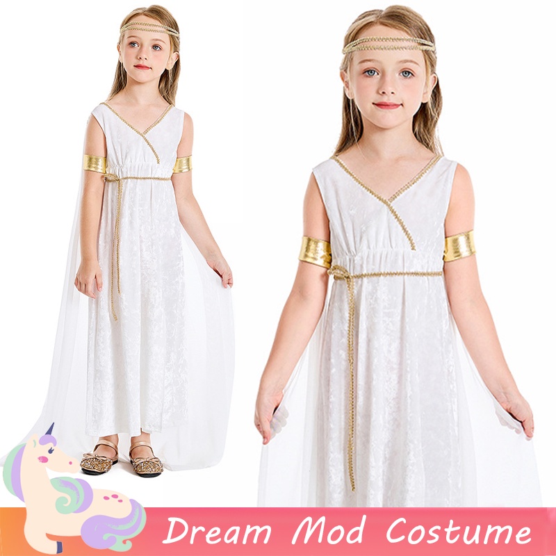 Ancient Greek Mythology Olympus Zeus Hera Roman Warrior White Dress For ...