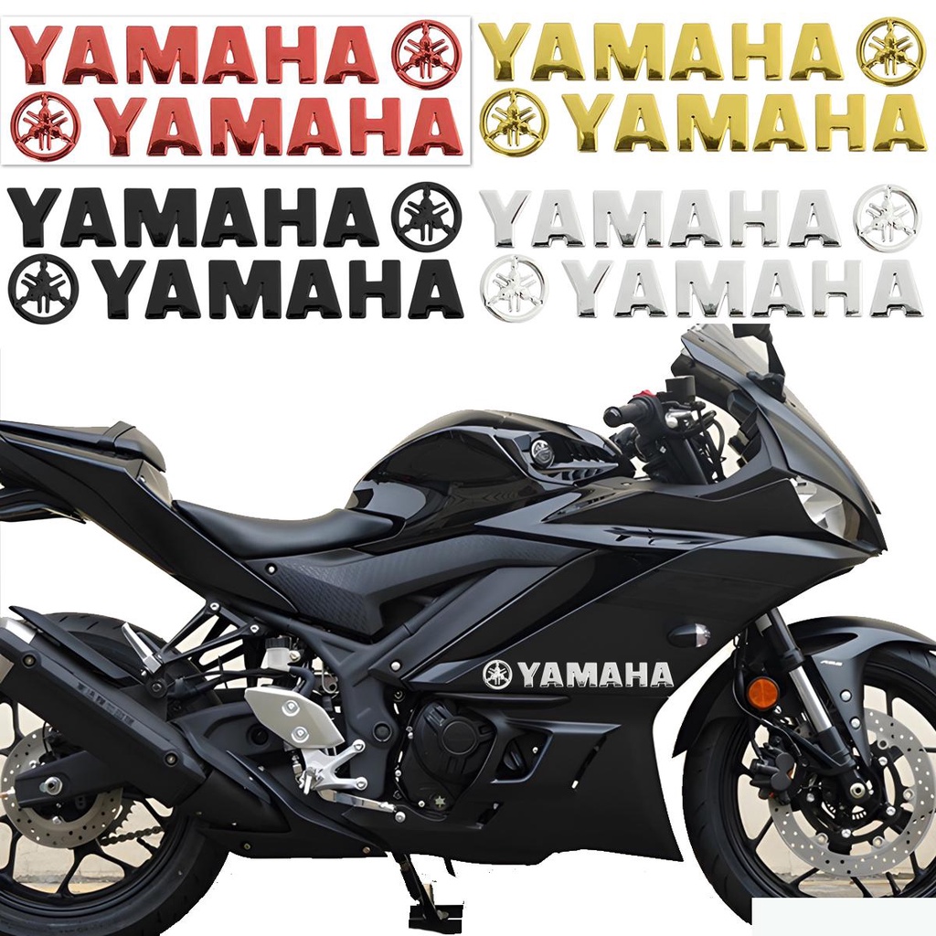 Motorcycle 3D Emblem Decal & Sticker YAMAHA Logo Car For Aerox 155 MT ...