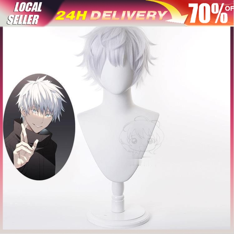 Jujutsu Kaisen Gojo Satoru cosplay wig Anime Wigs Heat Resistant ...