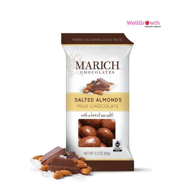 Marich - Single Serve, Milk Chocolate Sea Salt Almonds (2 x 65g ...