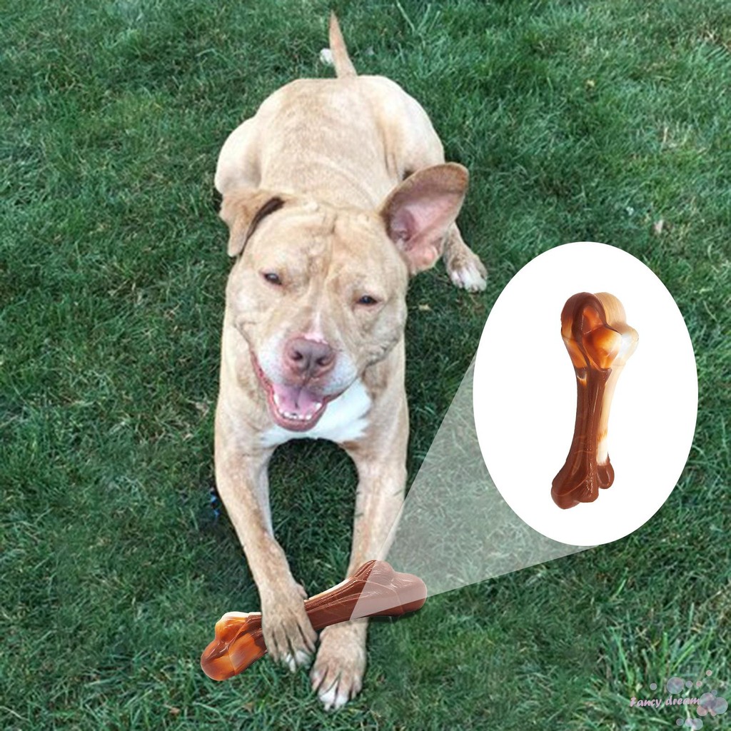 Interactive Dog Chew Bones Toys Simulated Bone Dog Teething & Biting ...