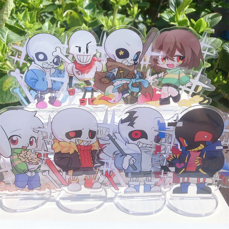Standee Undertale Frisk Sans Papyrus Asriel anime chibi acrylic Display ...