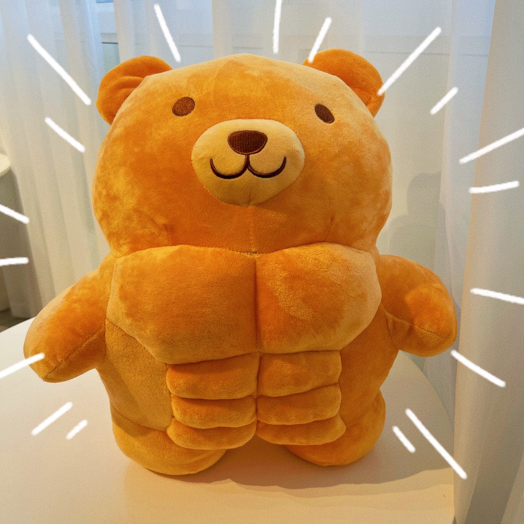Cute Muscle Body Teddy Bear Plush Toys Stuffed animal Boyfriend ...