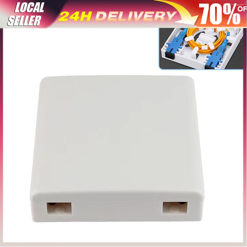 2 Ports 86 Fiber Optic Terminal Box / Fiber Optic Wall Socket / Fiber ...