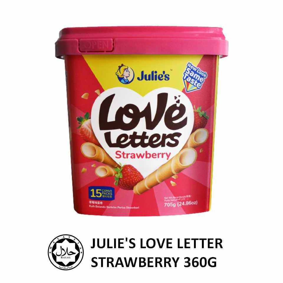 360g Julie's Love Letters Convi Packs / 8 packs Khong Guan Lemon Puff | Shopee Singapore
