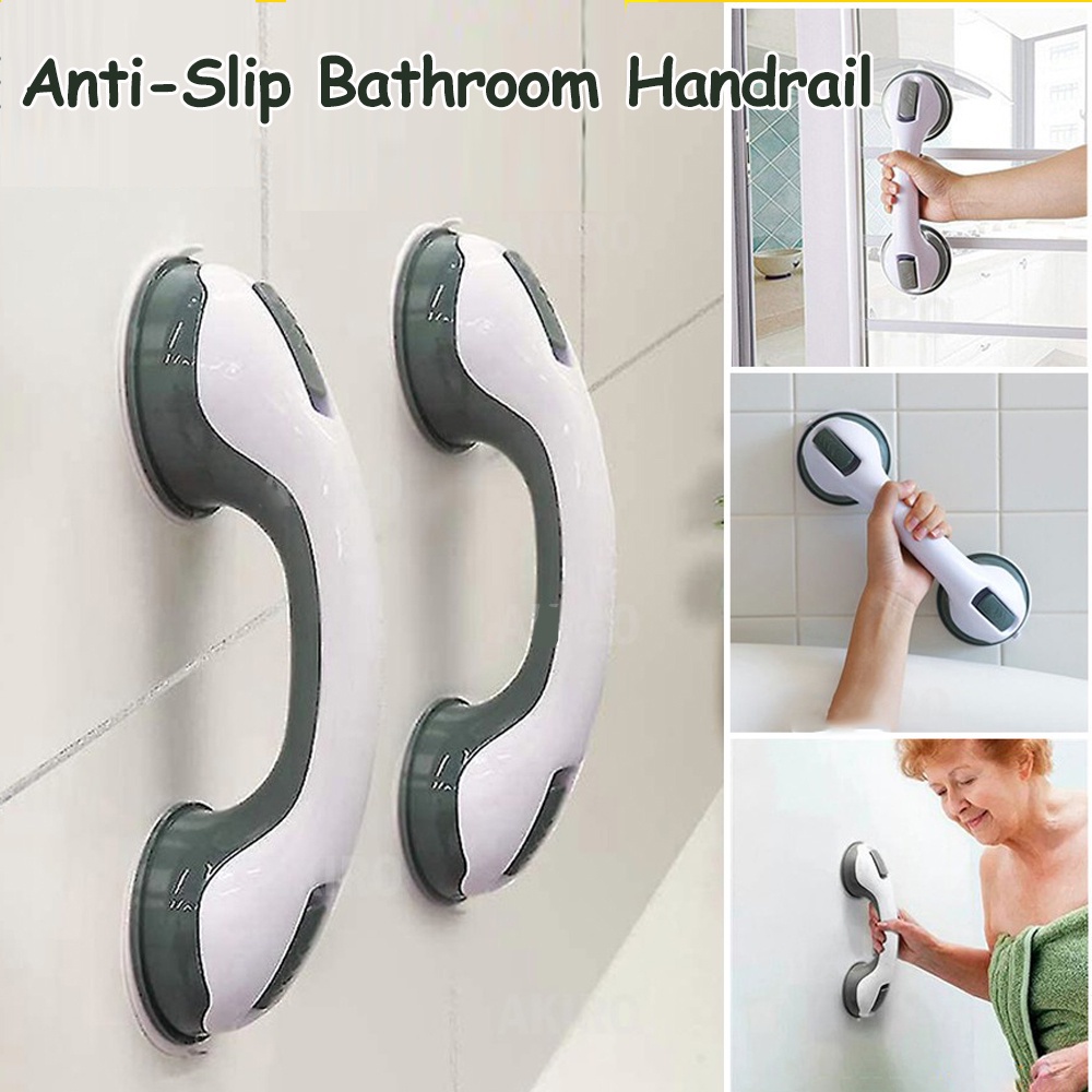 Anti-Slip Bathroom Handrail Safety Handle Bathroom Suction Grab Handle ...