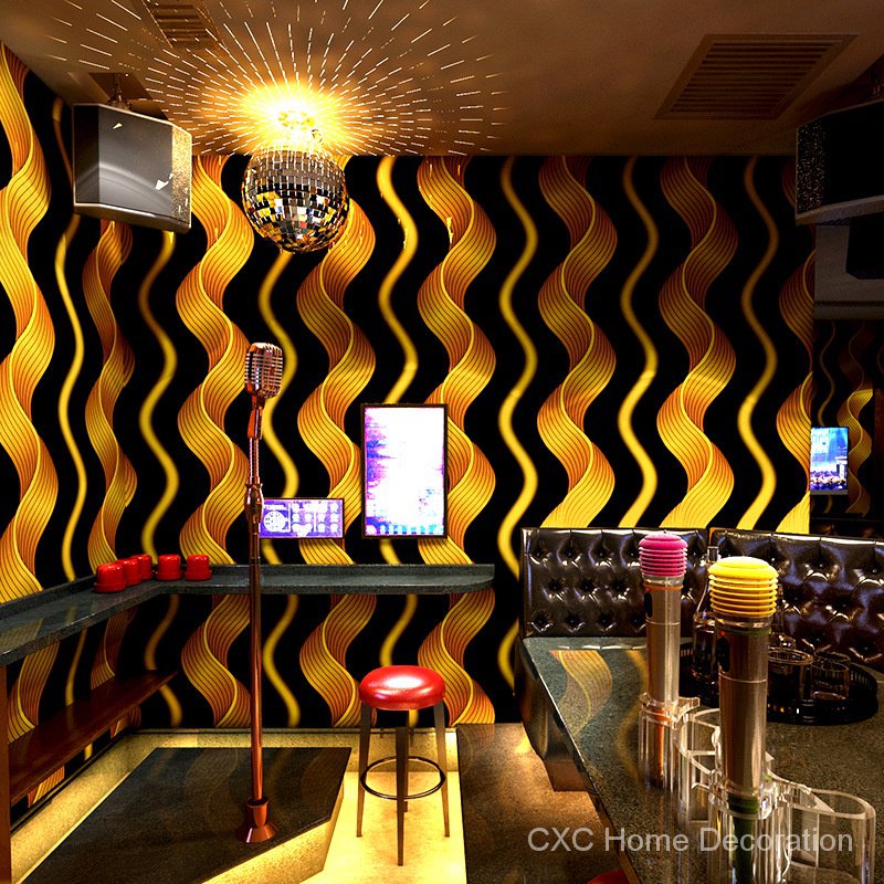 ktv wallpaper karaoke flash wall covering 3d reflective special bar ...