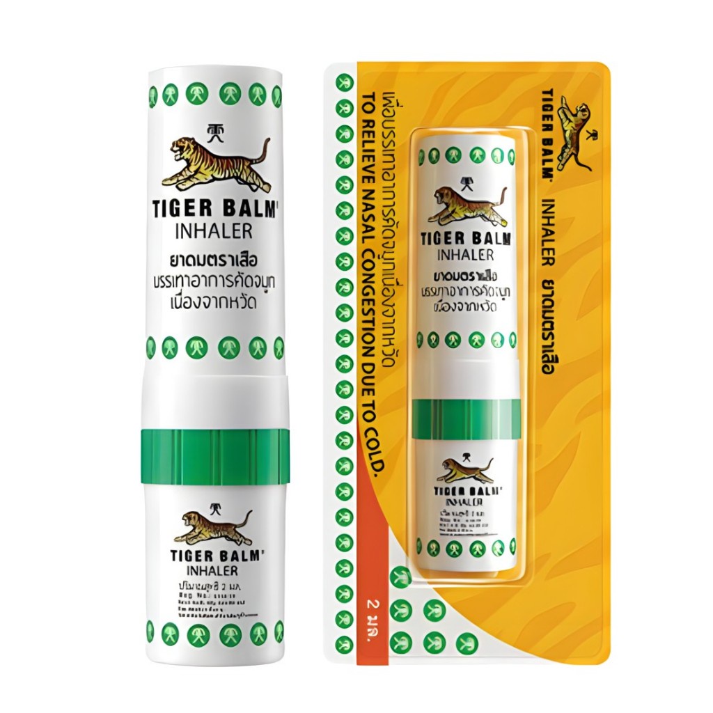 Tiger Balm Menthol Inhaler - 2ml, Clear Nasal Congestion, Refreshing ...