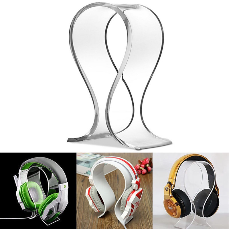 OP Acrylic Earphone Headset Desk Display Stand Hanger Holder For ...